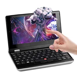 zwying 【win 11/ms 2019office】 all metal 7.0 inch touch screen ultra-light mini laptop high-speed cpu j4105 12g ram/512gb ssd high-performance notebook computer (512gb ssd)