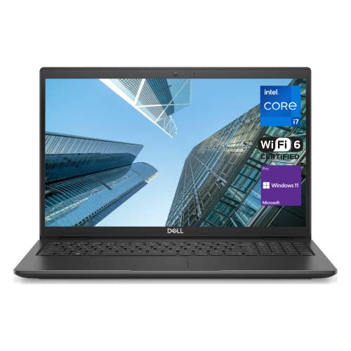 Dell Latitude 3000 Series 3520 Business Laptop, 15.6" FHD Screen, Intel Core i7-1165G7 Processor, Webcam, 64GB RAM, 1TB SSD, HDMI, RJ45, SD Card Reader, Wi-Fi 6, Windows 11 Pro, Black