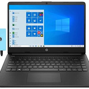 HP 14z-fq000 60Hz HD IPS Laptop (AMD 3020e 2-Core, 16GB RAM, 512GB PCIe SSD, AMD Radeon Graphics, 14.0"(1366x768), WiFi, Webcam, HDMI, 2xUSB 3.1, Win 11 Pro) with Hub