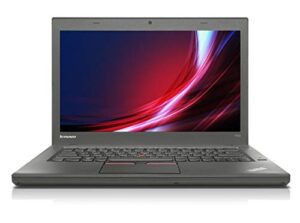 lenovo thinkpad t450 14″ laptop, intel core i5 5300u 2.3ghz, 16gb ddr3 ram, 256gb ssd hard drive, webcam, windows 10