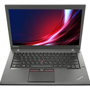 Lenovo ThinkPad T450 14" Laptop, Intel Core i5 5300U 2.3Ghz, 16GB DDR3 RAM, 256GB SSD Hard Drive, Webcam, Windows 10