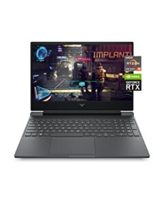 hp victus 15 gaming laptop, nvidia geforce rtx 3050 ti, amd ryzen 5 5600h, 8 gb ram, 512 gb ssd, full hd ips display, windows 11 home, backlit keyboard, enhanced thermals (15-fb0020nr, 2022)