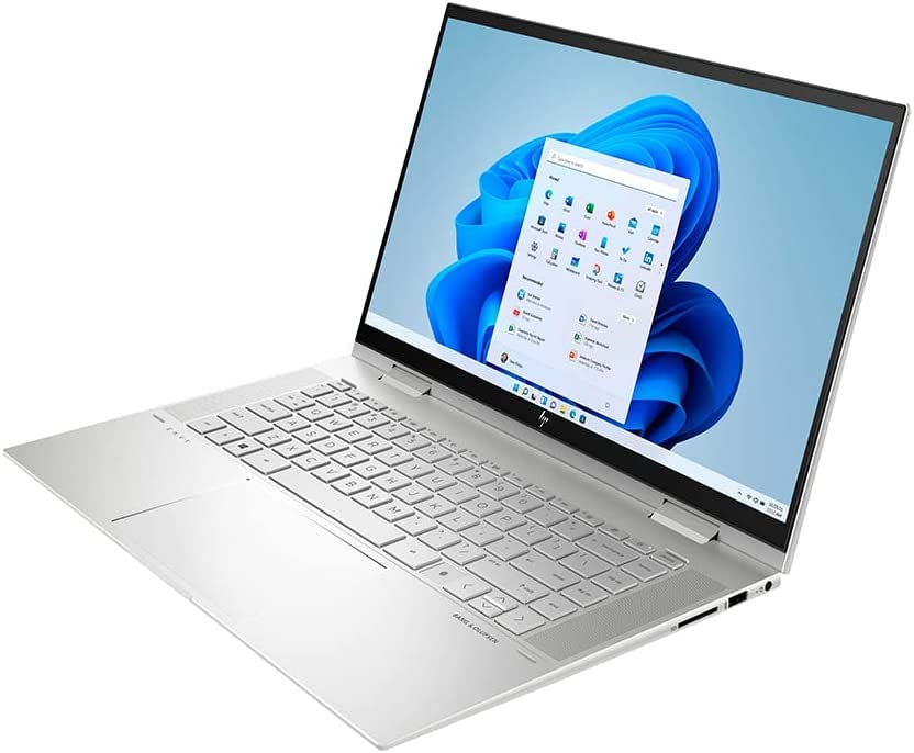 2022 HP Envy X360 2-in-1 15.6" FHD Touchscreen Laptop, Intel Core i7-1195G7, 64GB RAM, 2TB PCIe SSD, Backlit Keyboard, Intel Iris Xe Graphics, HD Webcam, Win 11, Silver, 32GB USB Card (Renewed)