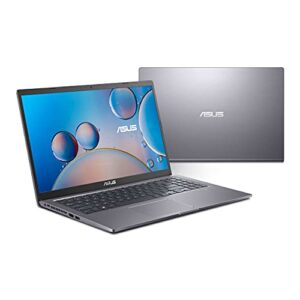 asus vivobook 15 f515 thin and light laptop, 15.6” fhd display,core i5-1135g7 processor, iris xe graphics, 8gb ddr4 ram, 512gb ssd, fingerprint, windows 10 home, slate grey, f515ea-db55