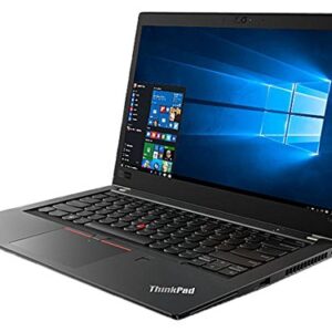 Lenovo ThinkPad T480s Windows 10 Pro Laptop - Intel Core i5-8250U, 8GB RAM, 256GB SSD, 14" IPS FHD 1920x1080 Matte Display, Fingerprint Reader, 4G LTE WWAN, Black