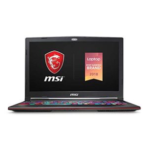 msi gl63 9sdk-614 15.6″ gaming laptop, 144hz display, intel core i7-9750h, nvidia geforce gtx1660ti, 16gb, 256gb nvme ssd + 1tb hdd