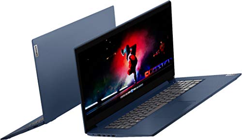 2021 Newest Lenovo IdeaPad 3 17.3" HD+ Screen Laptop Computer, Quad-Core Intel i5-1035G1 Up to 3.6GHz (Beats i7-8565U), 12GB DDR4 RAM, 256GB PCIe, Webcam, WiFi 5, 802.11AC, Windows 10 +Marxsol-Cables