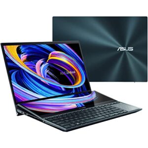 ASUS ZenBook Pro Duo 15 UX582 15.6" 4K OLED Touchscreen (Intel 14-Core i9-12900H, 32GB DDR5 RAM, 2TB SSD, GeForce RTX 3070 Ti) Business Laptop, ScreenPad Plus, Thunderbolt 4, Backlit, Pen, Win 11 Pro