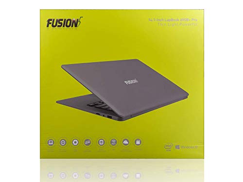 Fusion5 14.1inch A90B+ Pro 64GB Windows 10 Laptop - 4GB RAM, 64GB Storage, Full HD IPS, Bluetooth, 2MP Webcam, Dual Band WiFi Laptop