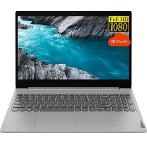 2022 newest lenovo ideapad 3 laptop, 15.6″ fhd display, intel quad-core processor, intel uhd graphics, 4gb ram, 128gb pcie ssd, bluetooth 5.0, windows 11, office 365 1-year subscription included