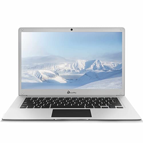 LincPlus P3 14 inch Slim Laptop Full HD IPS Computer Intel Celeron 4GB RAM 64GB EMMC Thin Portable Student Netbook Windows 10 in S Mode Ultrabook UK Keyboard White PC