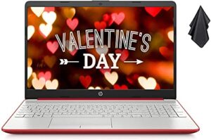 2021 newest 15.6″ hp pavilion hd laptop, intel quad-core pentium processor, 16gb ram, 1tb ssd, intel uhd graphics, hd webcam, bluetooth, hdmi, usb type-c, scarlet red, windows 10