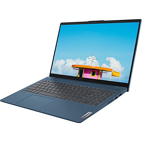 Lenovo IdeaPad 5 15 Business Laptop 15.6" FHD IPS Touchscreen 11th Gen Intel Quad-Core i7-1165G7 12GB RAM 512GB SSD Iris Xe Graphics Backlit Fingerprint USB-C Dolby Audio Win11 Pro Blue + HDMI Cable