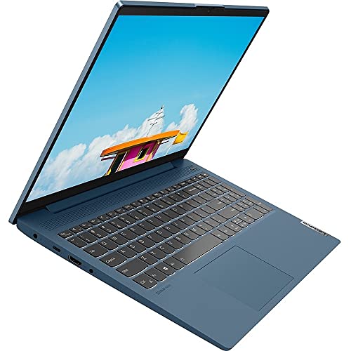 Lenovo IdeaPad 5 15 Business Laptop 15.6" FHD IPS Touchscreen 11th Gen Intel Quad-Core i7-1165G7 12GB RAM 512GB SSD Iris Xe Graphics Backlit Fingerprint USB-C Dolby Audio Win11 Pro Blue + HDMI Cable