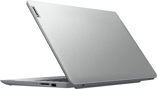 Lenovo 2022 Ideapad 1i 14" HD Laptop, Intel Celeron N4020 Processor, 4GB RAM, 128GB PCIe SSD, Intel HD Graphics 500, HD Webcam, Stereo Speakers, Cloud Grey, Windows 11 S, 32GB Snowbell USB Card