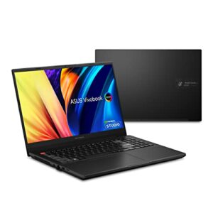 asus vivobook pro 15x oled laptop, 15.6” oled display, intel core i7-12650h cpu, nvidia geforce rtx 3060 gpu, 16gb ram, 1tb ssd, windows 11 home, black, k6501zm-eb74