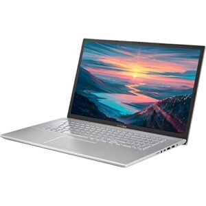 ASUS Newest VivoBook 17.3" HD+ Thin and Light Laptop, Intel Core i5-1035G1 Processor, HD Webcam, HDMI, Wi-Fi 5, Bluetooth, Transparent Silver, Windows 11 (20GB RAM | 1TB SDD)