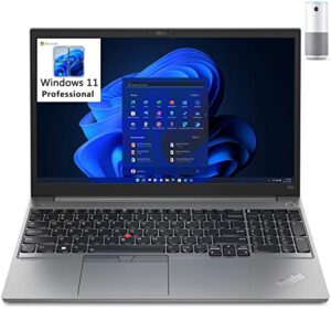 lenovo 2023 thinkpad e15 gen 4 15.6″ fhd 300nits business laptop, 12th gen intel 10 cores i7-1255u, 40gb ddr4 ram, 2tb pcie ssd, wifi 6, bluetooth 5.1, gray, windows 11 pro, broag conference webcam