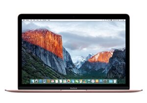 apple macbook (mmgl2ll/a) 256gb 12-inch retina display (2016) intel core m3 tablet – rose gold (renewed)