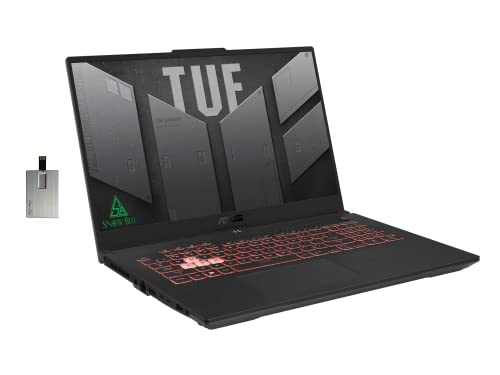 ASUS 2021 TUF A17 17.3" FHD 144Hz Gaming Laptop, AMD Ryzen 7-6800H Processor, 32GB DDR5 RAM, 2TB PCIe SSD, Backlit Keyboard, GeForce RTX 3060 6G DDR6, HD Webcam, Windows 11, Gray, 32GB USB Card