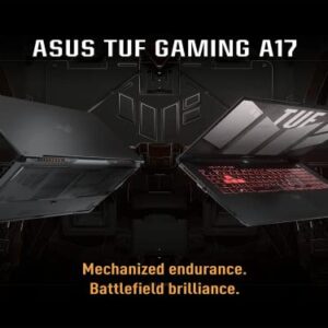 ASUS 2021 TUF A17 17.3" FHD 144Hz Gaming Laptop, AMD Ryzen 7-6800H Processor, 32GB DDR5 RAM, 2TB PCIe SSD, Backlit Keyboard, GeForce RTX 3060 6G DDR6, HD Webcam, Windows 11, Gray, 32GB USB Card