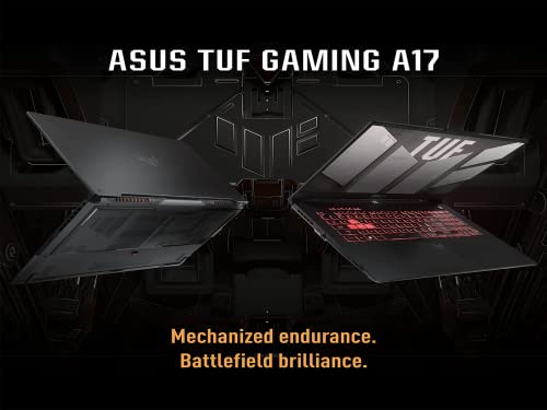 ASUS 2021 TUF A17 17.3" FHD 144Hz Gaming Laptop, AMD Ryzen 7-6800H Processor, 32GB DDR5 RAM, 2TB PCIe SSD, Backlit Keyboard, GeForce RTX 3060 6G DDR6, HD Webcam, Windows 11, Gray, 32GB USB Card