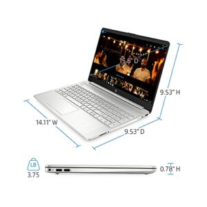 2021 HP 15.6inch FHD Display Laptop puter, AMD Ryzen 3-3250U Processor, 8GB DDR4 RAM, 128GB SSD, Radeon Graphics, HD Webcam, HDMI, Win 10S, Silver, 32GB SnowBell USB Card Natural Silver RAM | SSD