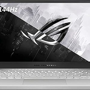 Asus ROG Zephyrus G14 VR Ready Gaming Laptop, 14" 144Hz Full HD IPS Display, 8 Cores AMD Ryzen 9 5900HS,NVIDIA GeForce RTX 3060, Moonlight White-Accessories (40GB RAM|1TB PCIe SSD)