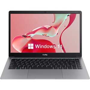 coolby 2023 windows 11 laptop computer, 14.1 inch notebook pc with intel j4005 processor, 6gb ddr4 ram / 256gb ssd, hd display, wifi, bt, long -lasting battery for school, business