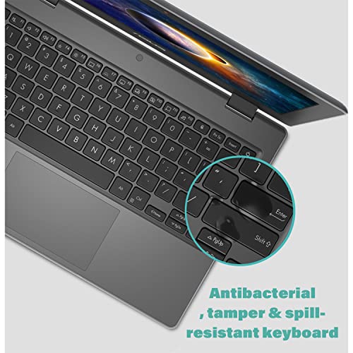 Asus Student Laptop, 12 inch IPS Anti-Glare Eye-Care HD Display, Intel Celeron N4500, Military-Grade Durability, Wi-Fi 6, Long Battery Life, Windows 10 Pro (4GB RAM | 256GB SSD), (BR1100CKA-XS04)