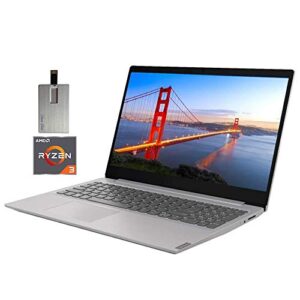 2021 lenovo ideapad 15.6″ fhd led laptop computer, amd ryzen 3-3200u processor, 12gb ram, 512gb pcie ssd, dolby audio, amd radeon vega 3 graphics, webcam, hdmi, win 10 s, gray, 32gb snow bell usb card