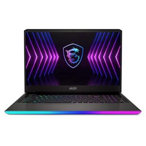 msi raider ge77hx 17.3″ qhd 240hz gaming laptop : intel core i9-12900hx rtx 3080 ti 32gb ddr5 1tb nvme ssd, thunderbolt 4, usb-type c, cooler boost 5, win11 pro: dark grey 12uhs-082