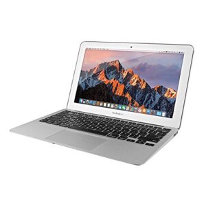 apple macbook air mjvm2ll/a 11.6-inch laptop (1.6 ghz intel core i5, 128 gb hard drive, integrated intel hd graphics 6000, mac os x 10.10 yosemite) (renewed)