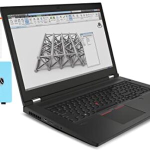 Lenovo ThinkPad P17 Gen 2 Workstation Laptop (Intel i9-11950H vPro 8-Core, 64GB RAM, 2x1TB PCIe SSD RAID 0 (2TB), RTX A2000, 17.3" 60Hz Win 11 Pro) with MS 365 Personal, Hub