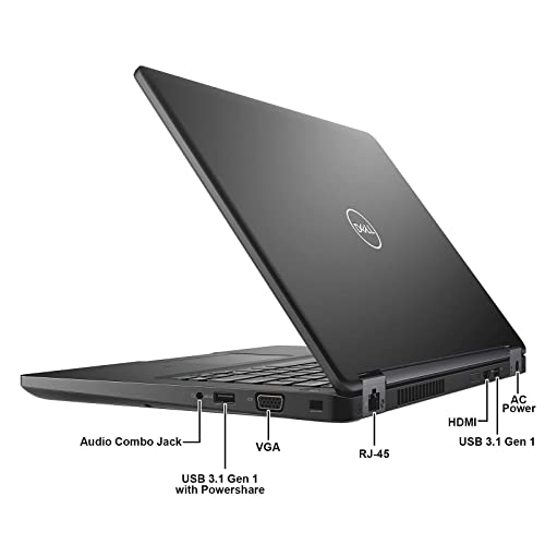 Dell Latitude 5490 Laptop 14in Core i5 8350U 16GB DDR4 256GB NVMe PCIe M.2 SSD HDMI Webcam Wind10 Pro (Renewed)