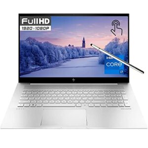 hp 2023 newest envy 17.3″ fhd touchscreen display laptop, intel core i7-1255u, backlit keyboard, finger reader, w/ stylus pen -64gb ddr4 ram, 2048gb pcie ssd, – windows 11 home – silver