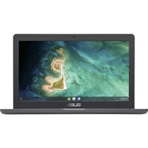 asus chromebook c403na-ys02 14.0 inch intel celeron n3350 1.1ghz/ 4gb lpddr4/ 32gb emmc/ usb3.1/ chrome os notebook (dark grey)