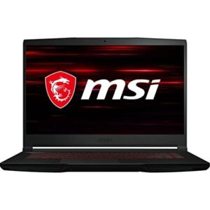 msi gf63 thin 10scxr-222us 15.6″ 8gb 256gb ssd core i5-10500h 2.5ghz win10h, black