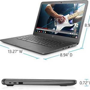 2020 New HP 14" HD Touch-Screen Chromebook Laptop Computer, Intel Celeron N3350 up to 2.4GHz, 4GB Memory, 32GB eMMC Flash Memory, 802.11ac, Bluetooth, USB-C 3.1, No Optical Drive, Chrome OS (Black)