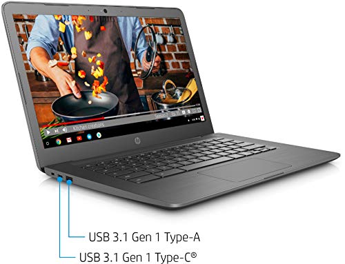 2020 New HP 14" HD Touch-Screen Chromebook Laptop Computer, Intel Celeron N3350 up to 2.4GHz, 4GB Memory, 32GB eMMC Flash Memory, 802.11ac, Bluetooth, USB-C 3.1, No Optical Drive, Chrome OS (Black)