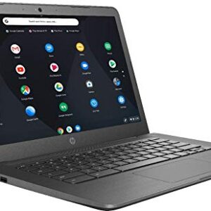 2020 New HP 14" HD Touch-Screen Chromebook Laptop Computer, Intel Celeron N3350 up to 2.4GHz, 4GB Memory, 32GB eMMC Flash Memory, 802.11ac, Bluetooth, USB-C 3.1, No Optical Drive, Chrome OS (Black)