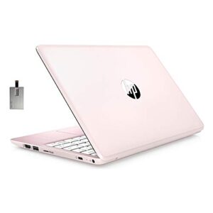 2021 hp stream 11.6″ hd laptop computer, intel celeron n4000 processor, 4gb ram, 64gb emmc , 1-year office 365, webcam, intel uhd graphics 600, bluetooth, windows 10 s, pink, 32gb snowbell usb card