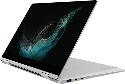 Samsung Galaxy Book2 360 13 2-in-1 Laptop 13.3" FHD AMOLED Touchscreen 12th Generation Intel 10-Core i7-1255U 16GB RAM 512GB SSD Backlit Keyboard Fingerprint Reader Thunderbolt USB-C HDMI Win11 Silver