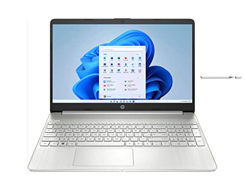 HP 15.6" HD Touch Screen Premium Laptop | Intel Core i5-1135G7 | 8GB DDR4 | 512GB SSD | Intel Iris Xe Graphics | HDMI | Windows 11 Home | Silver | with Stylus Pen Bundle