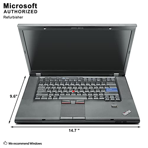 Lenovo ThinkPad T520 Laptop Notebook - Intel Core i5 2.5GHz - 8GB DDR3 - 128GB SSD - 15.6in Display- DVD - Windows 10 Pro (Renewed)