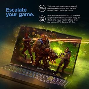 Lenovo Legion 5 15 Gaming Laptop, 15.6" FHD IPS Display, AMD Ryzen 5 5600H,NVIDIA GeForce RTX 3050Ti, Windows 11H, Phantom Blue, with HDMI Cable (32GB RAM | 1TB PCIe SSD)