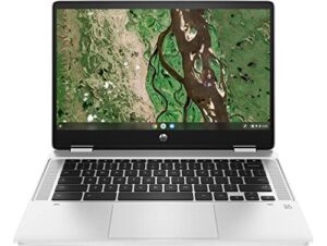 hp chromebook x360 14b-cb0097nr 14″ touchscreen hd display, intel pentium silver n6000 8gb ram 128gb emmc, natural silver, chrome os (renewed)