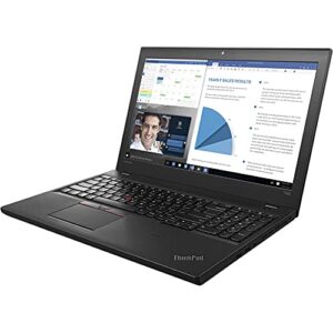 Lenovo ThinkPad T560 Notebook Laptop 15.6 FHD Display / Intel Core i5-6300U 2.4Ghz / 8GB RAM / 256GB SSD / Windows 10 Pro / Black (Renewed)