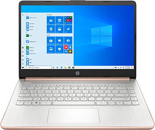 HP Stream 14" HD Thin and Light Laptop, Intel Celeron N4120 Processor, 4GB Memory, 64GB eMMC Storage, WiFi 5, Webcam, HDMI, 1 Year Office 365, Windows 11 S, Rose Gold, W/ IFT 2-Week Care-Service