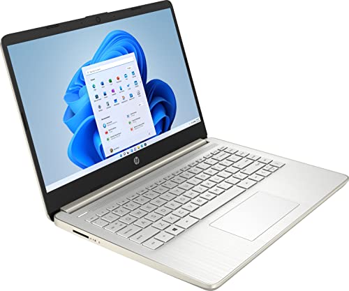 HP 2022 Newest Stream 14" HD Laptop, Intel Celeron N4020(up to 2.8GHz), 8GB RAM, 128GB Space(64GB eMMC+64GB Card), 1-Year Office 365, WiFi, HDMI, USB-C, Webcam, Bluetooth, Windows 10S, Gold+JVQ MP